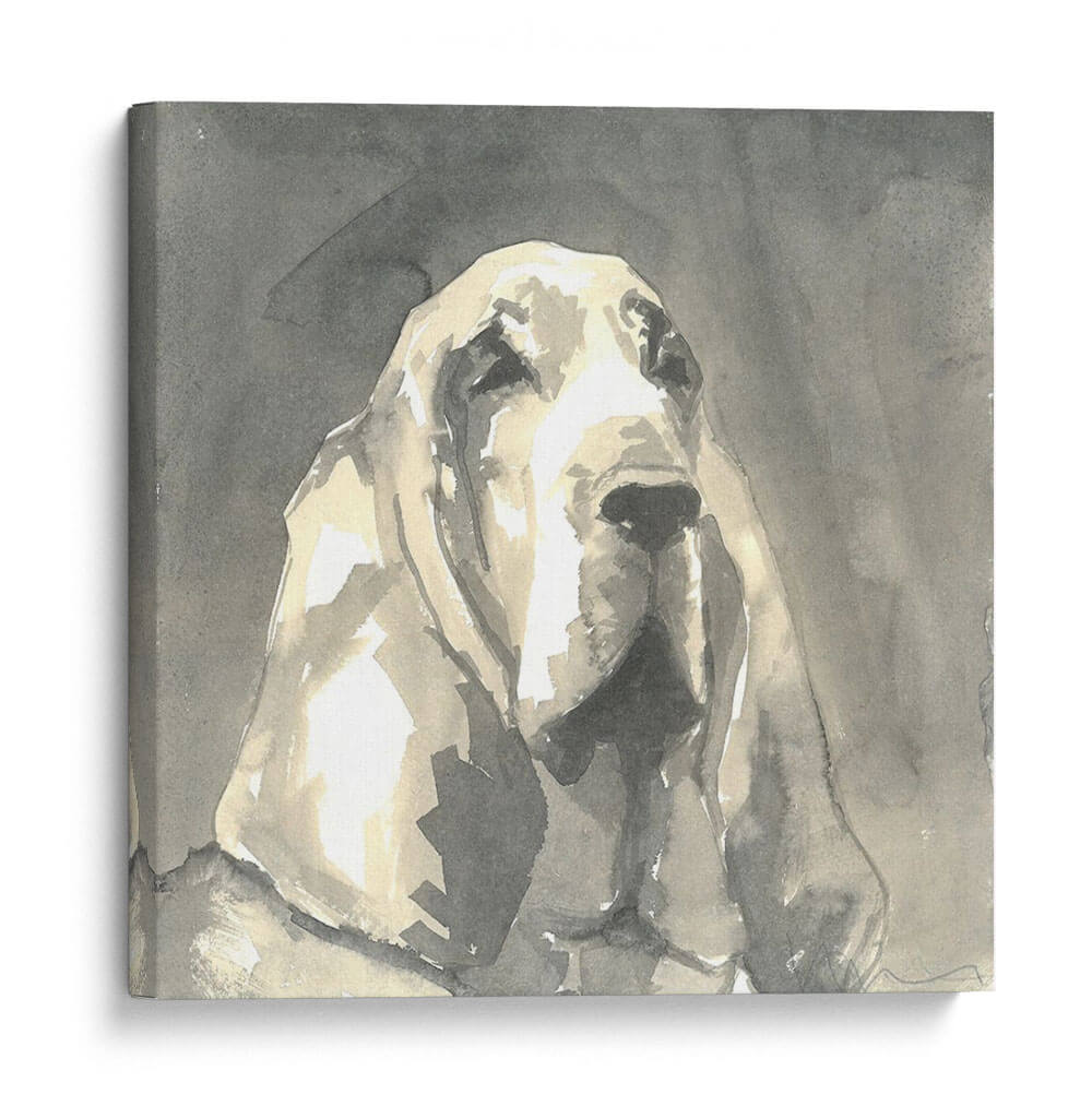 Sepia Modern Dog Ii - Nick Dautlich Cuadro Decorativo, Canvas Lab