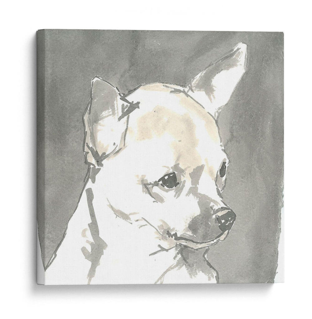 Sepia Modern Dog Iii - Nick Dautlich Cuadro Decorativo, Canvas Lab