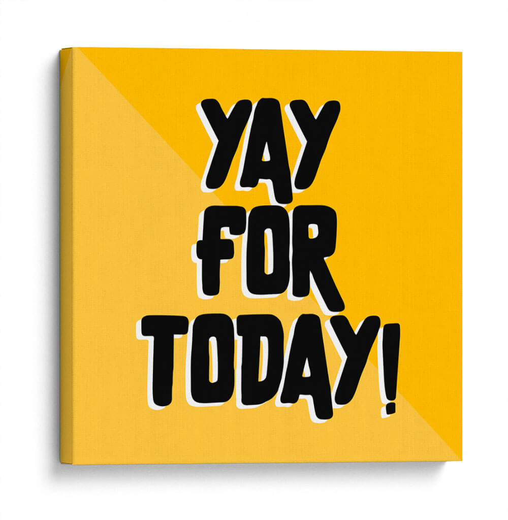 Yellow yay Cuadro Decorativo, Canvas Lab