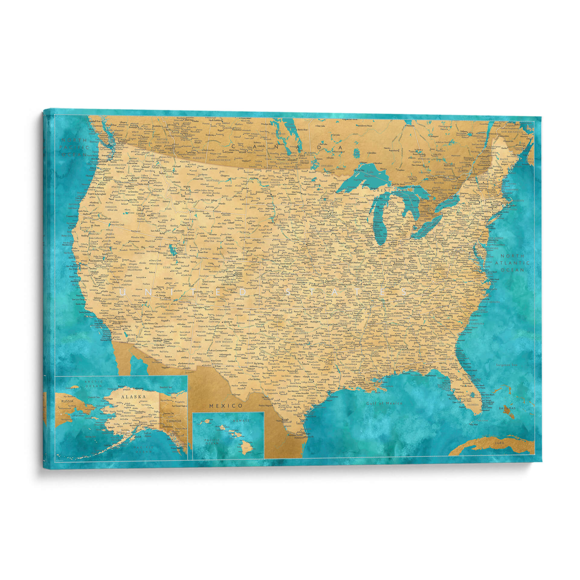 Mapa muy detallado de los Estados Unidos Lexy - Rosana Laiz Blursbyai ...