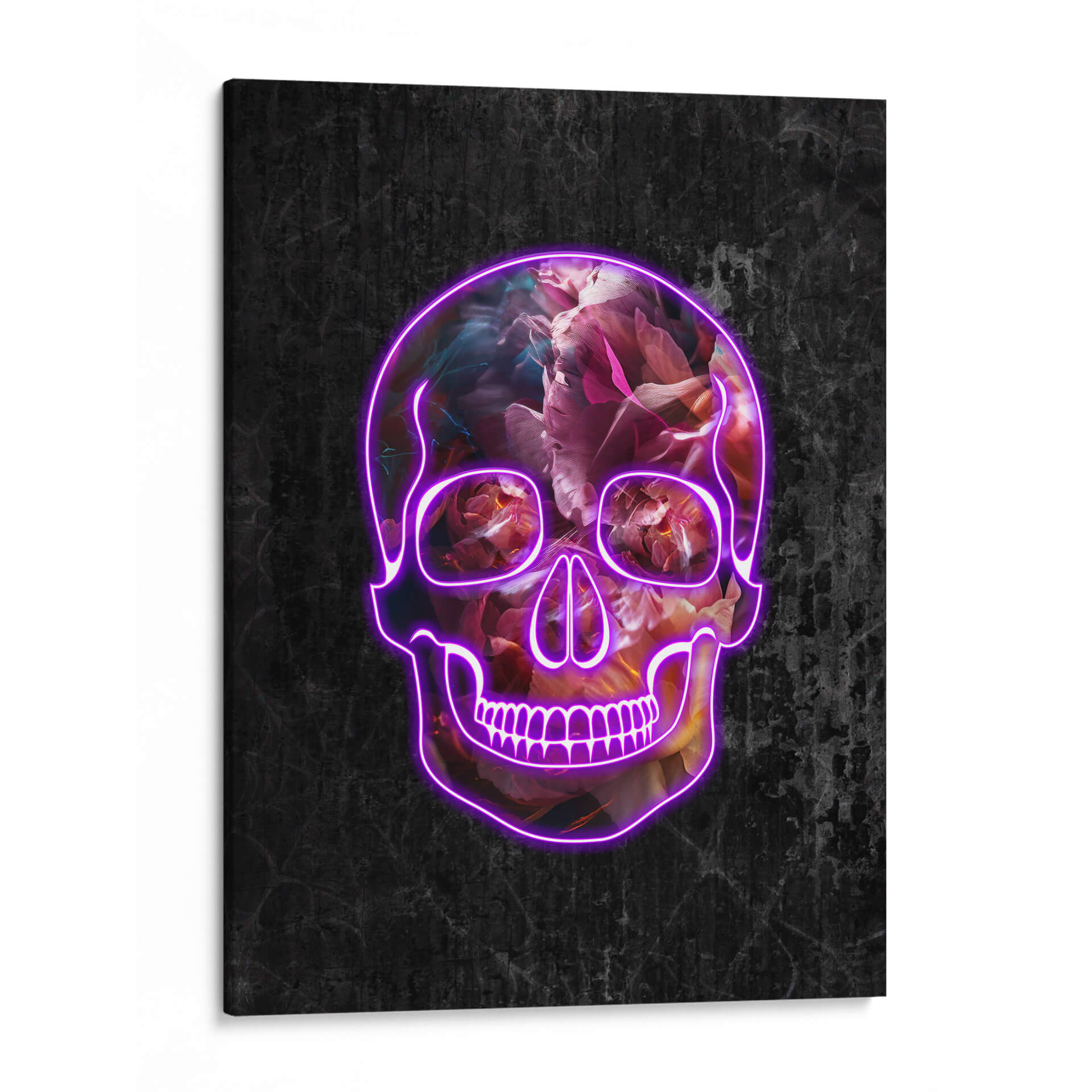 Calavera de neón de Halloween - Sarah Manovski Cuadro Decorativo ...