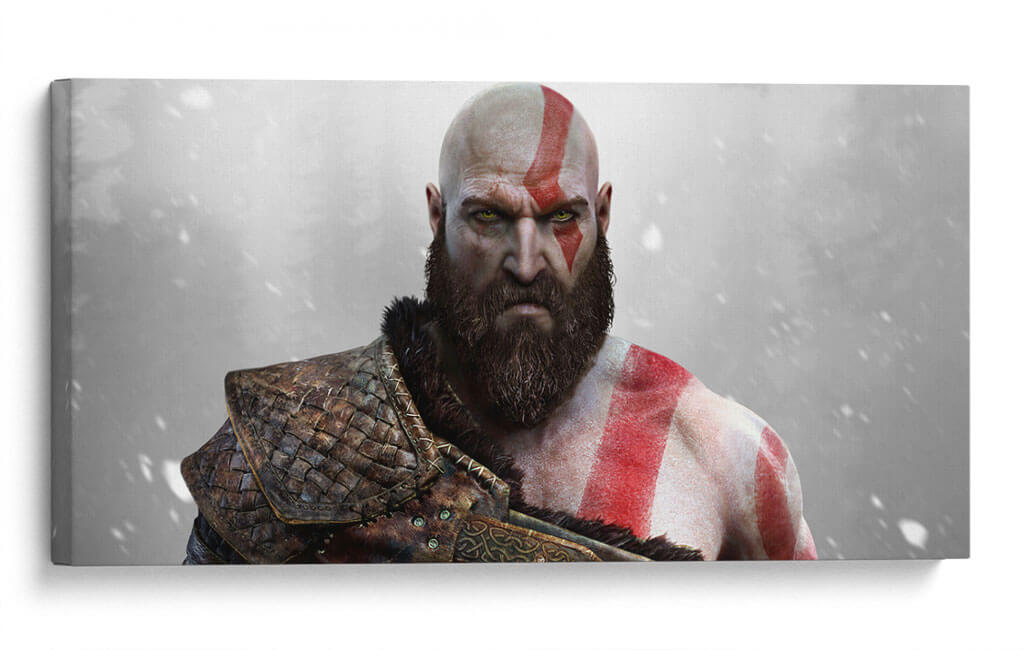 Kratos stare Cuadro Decorativo, Canvas Lab