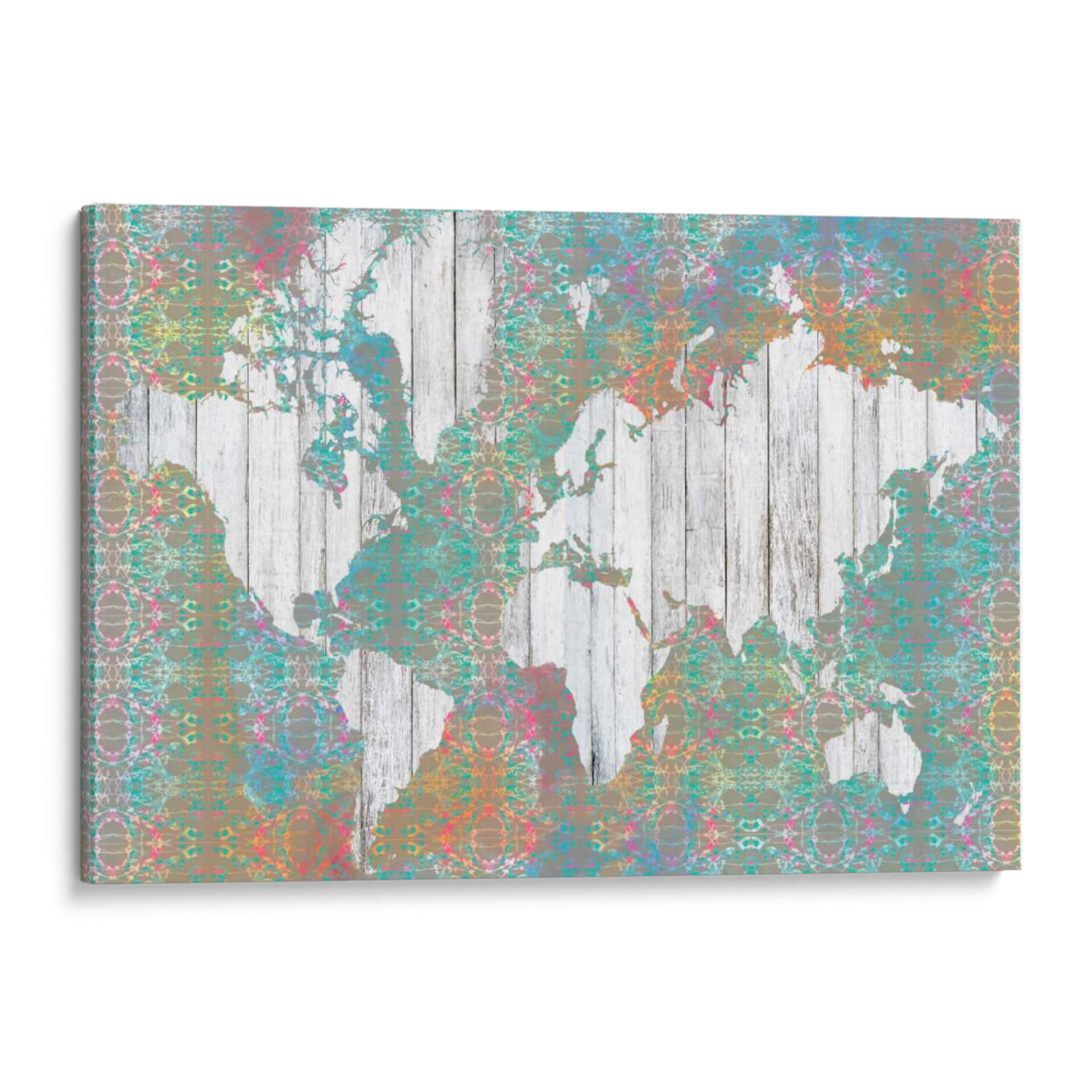 Mapa Boho I - Jennifer Goldberger Cuadro Decorativo, Canvas Lab