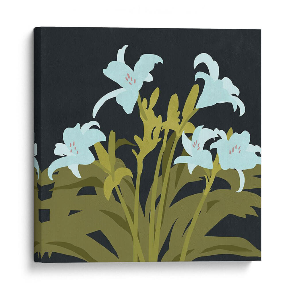 Lilies De Jardín Ii - W. Rutledge Cuadro Decorativo, Canvas Lab