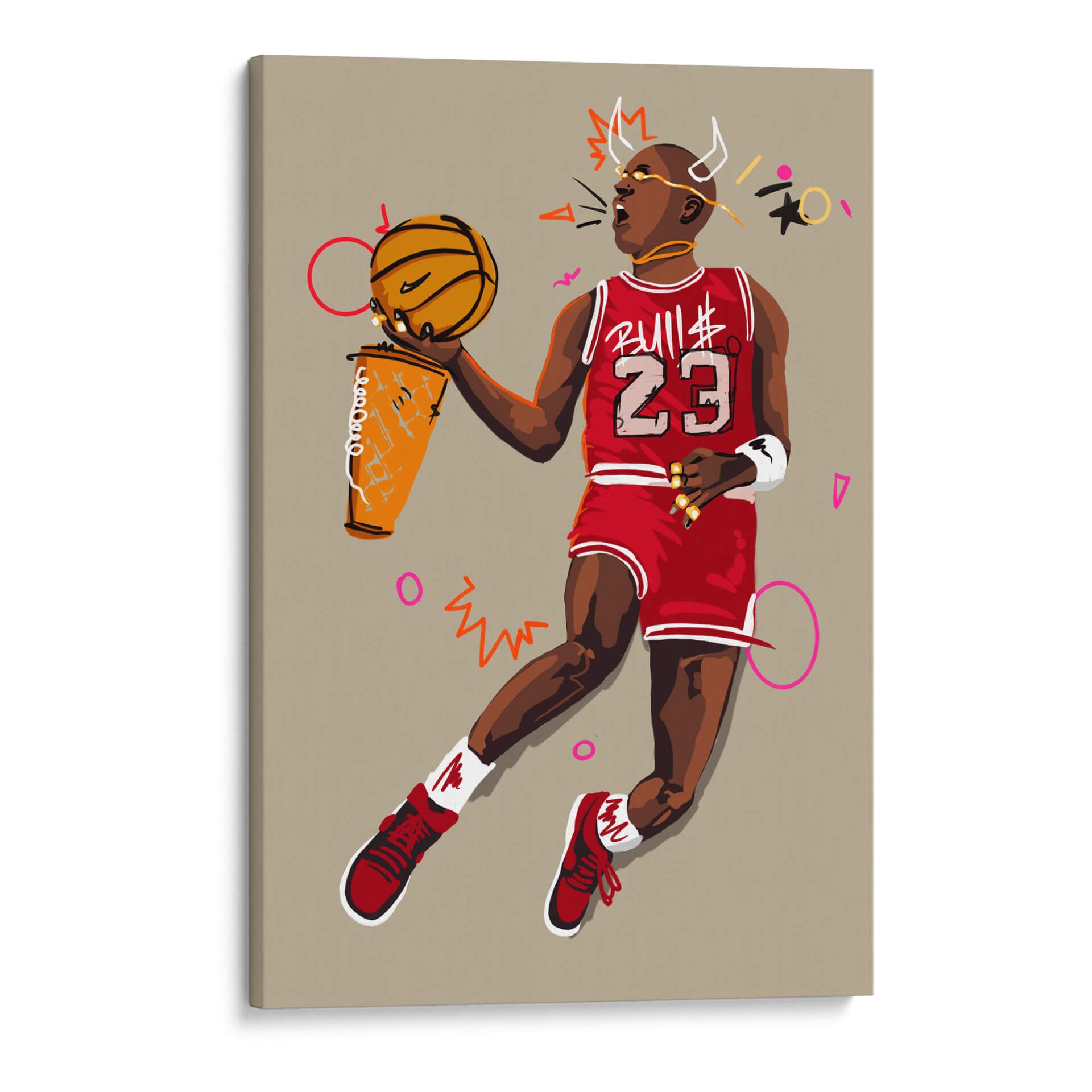 Jordan Doodles - Fake Classics Cuadro Decorativo, Canvas Lab