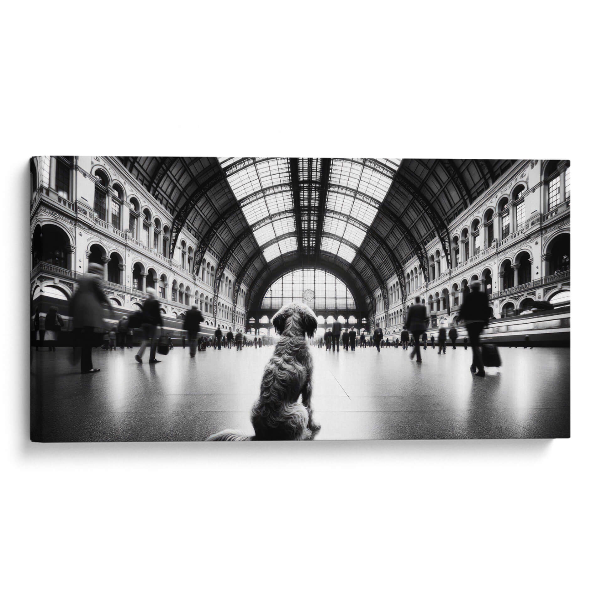 Perro observador - Paltik Arte Digital Cuadro Decorativo, Canvas Lab