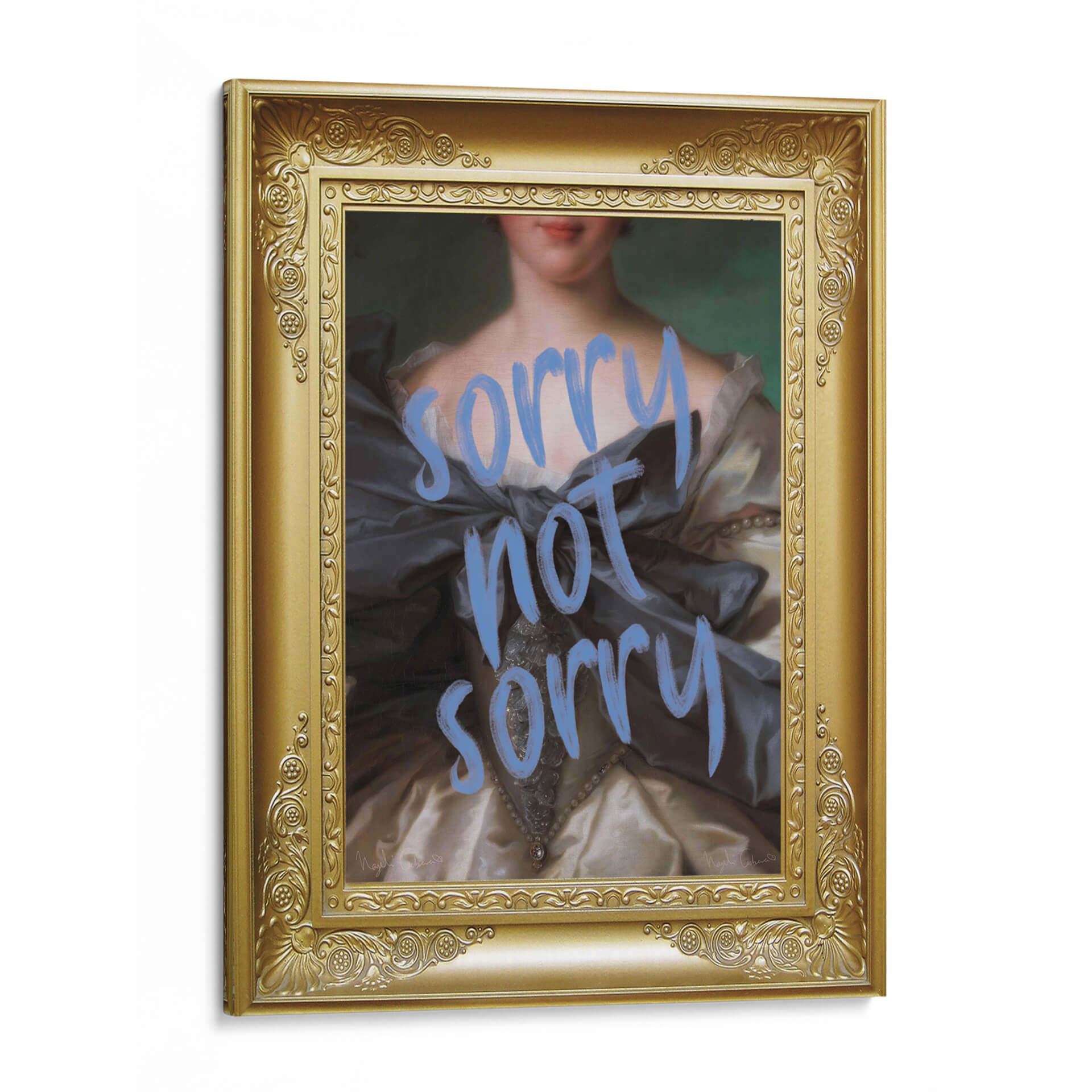 Sorry con marco - Nayeli Cabrera Cuadro Decorativo, Canvas Lab