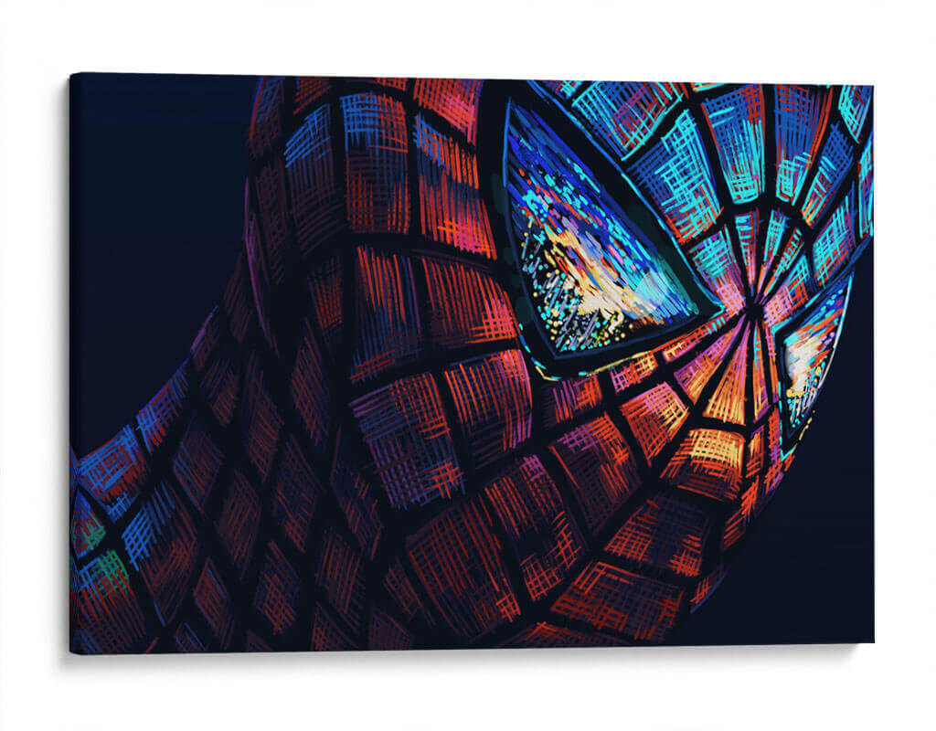 Spidey City Lights Cuadro Decorativo, Canvas Lab