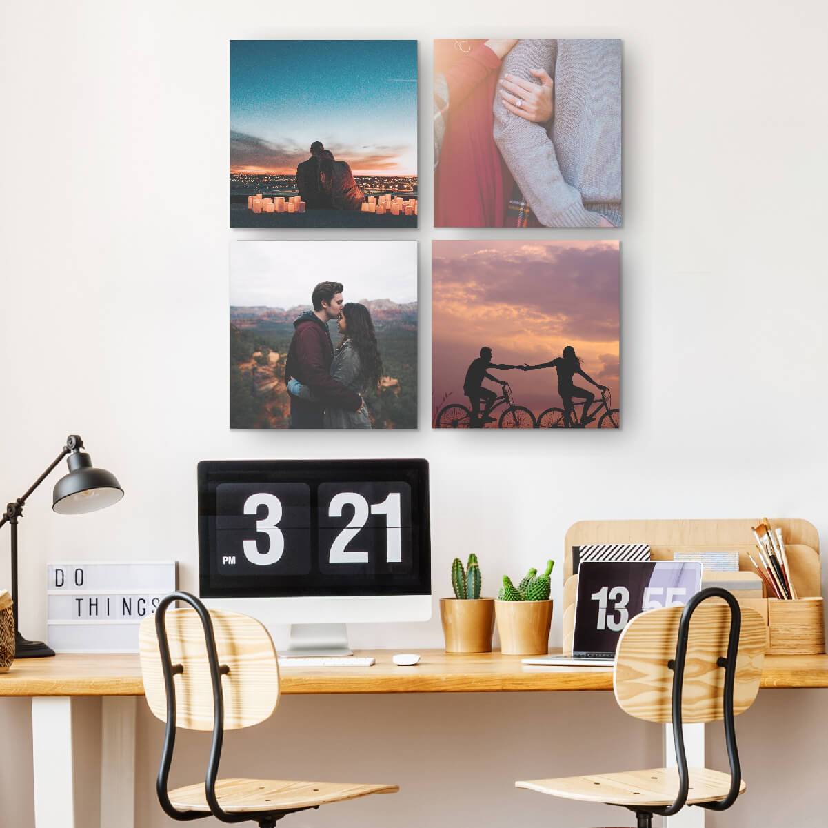 Layout Dalí (4 cuadros de 40 x 40 cm) - Acrílico Cuadro Decorativo ...